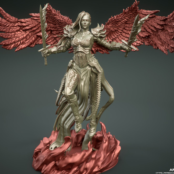 3D Printable Mad Angel by 3DArtGuy