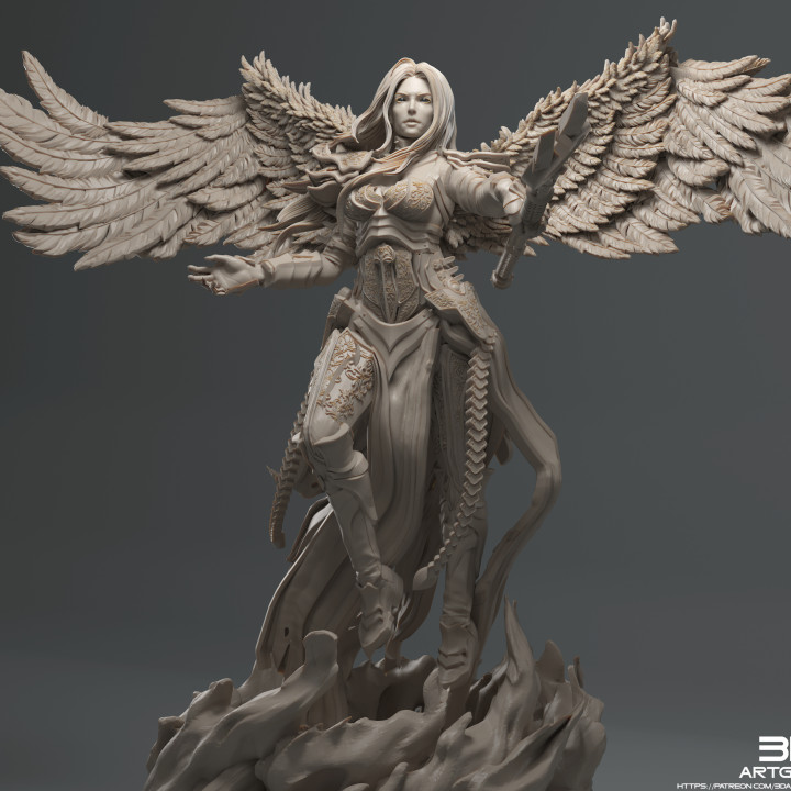 3D Printable Mad Angel by 3DArtGuy
