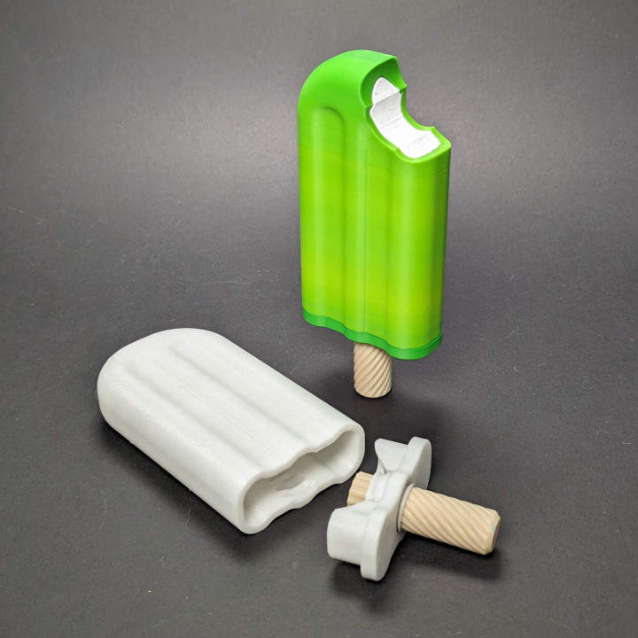 3D Printable Popsicle Box by Clockspring