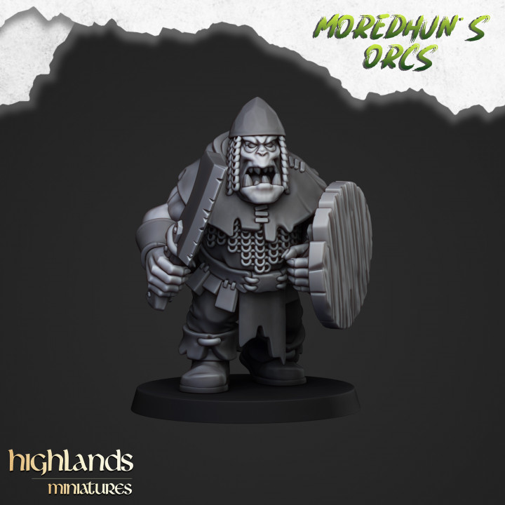 3D Printable Orc Warriors with Hand Weapons and Spears - Highlands ...