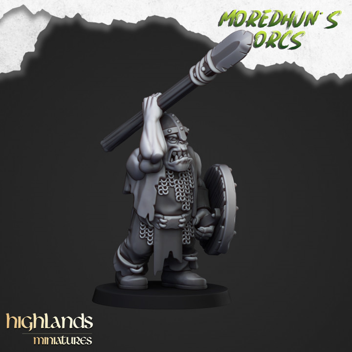 3D Printable Orc Warriors with Hand Weapons and Spears - Highlands ...