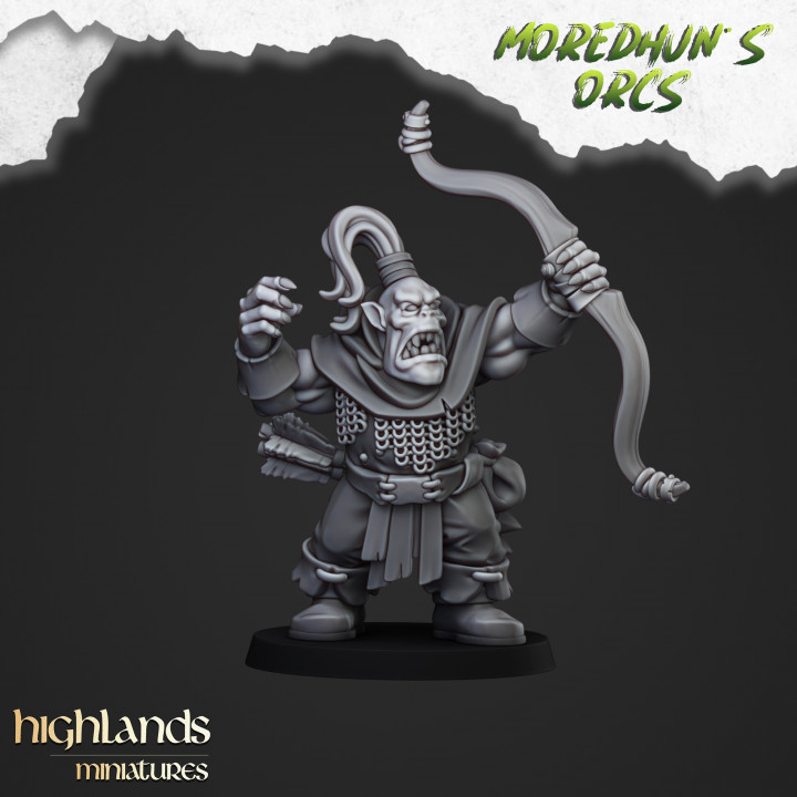 3D Printable Orc Archers - Highlands Miniatures by Highlands Miniatures