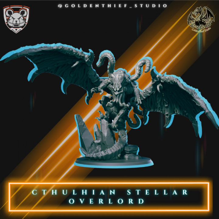 3D Printable Cthulhian Stellar Overlord by Golden Thief Studio