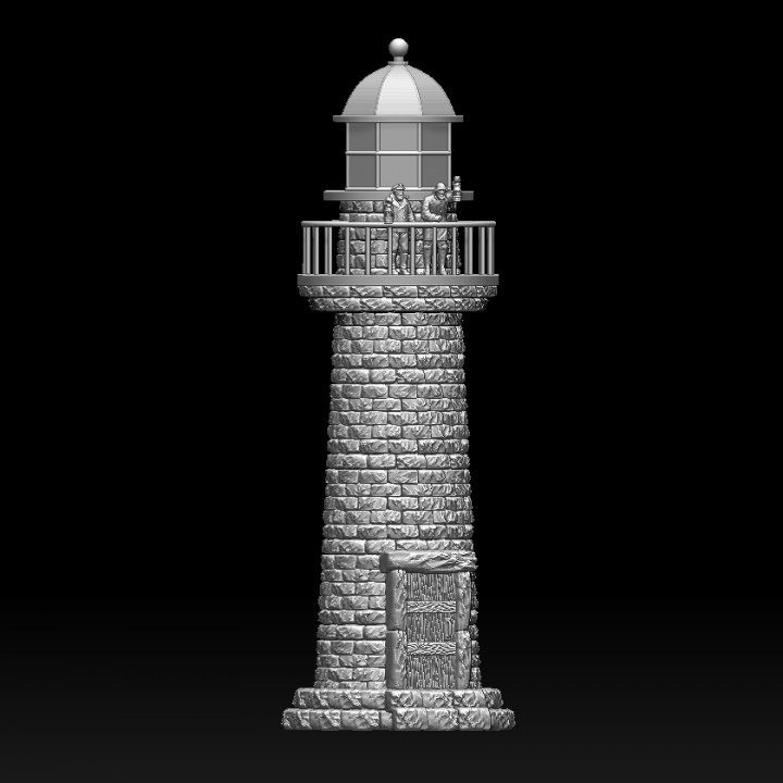 3D Printable lighthouse keeper by Dmitry Tishchenkov