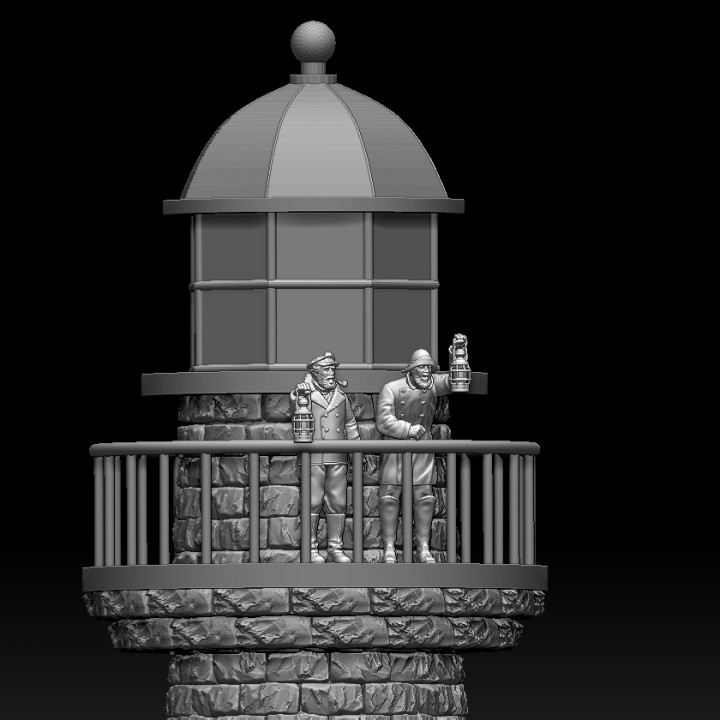 3D Printable lighthouse keeper by Dmitry Tishchenkov