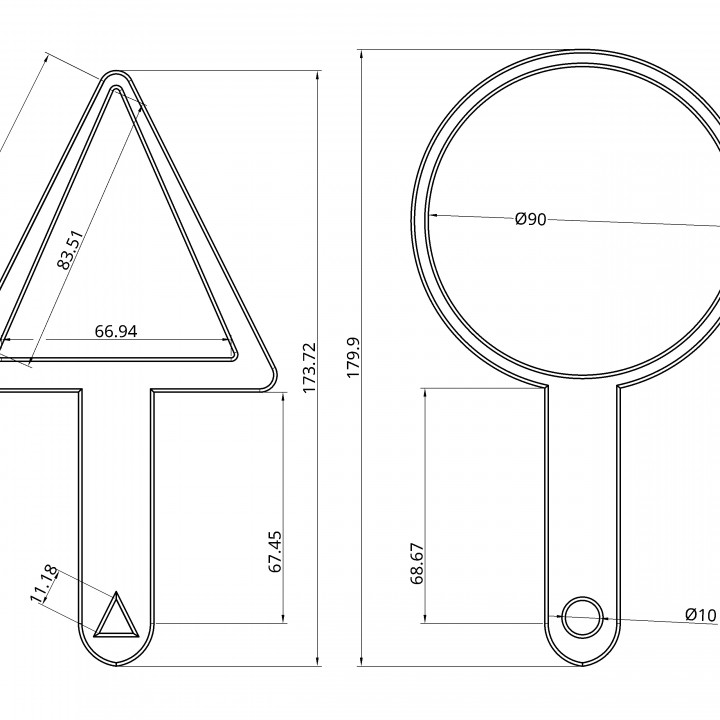 3D Printable shape finder by XYMZ