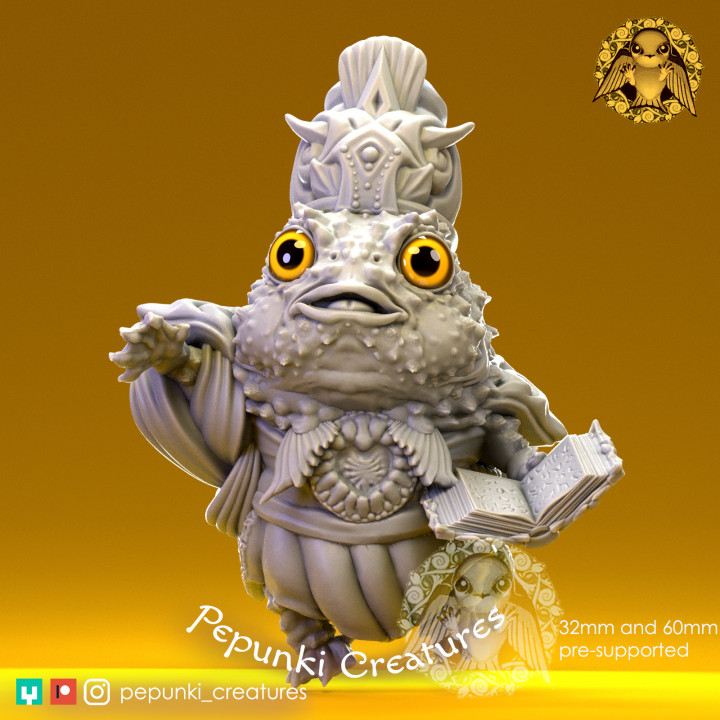 3D Printable Lumpy Fish Mage by Pepunki Creatures