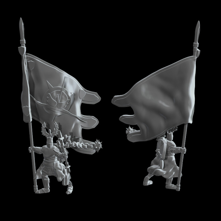 3D Printable Breton Heroes Set 2 by Sin's Miniatures