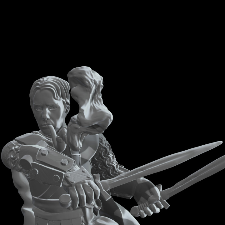 3D Printable Breton Heroes Set 2 by Sin's Miniatures