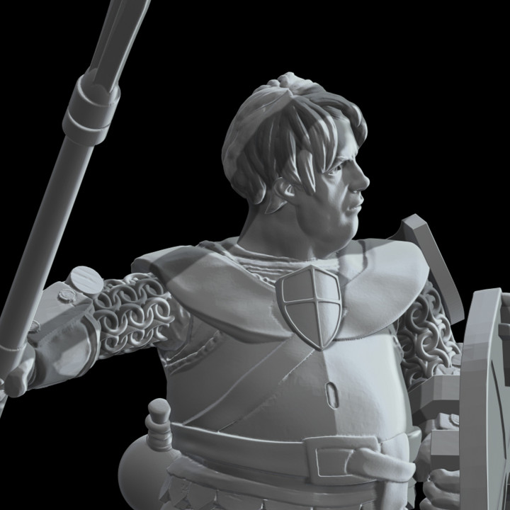 3D Printable Breton Heroes Set 2 by Sin's Miniatures
