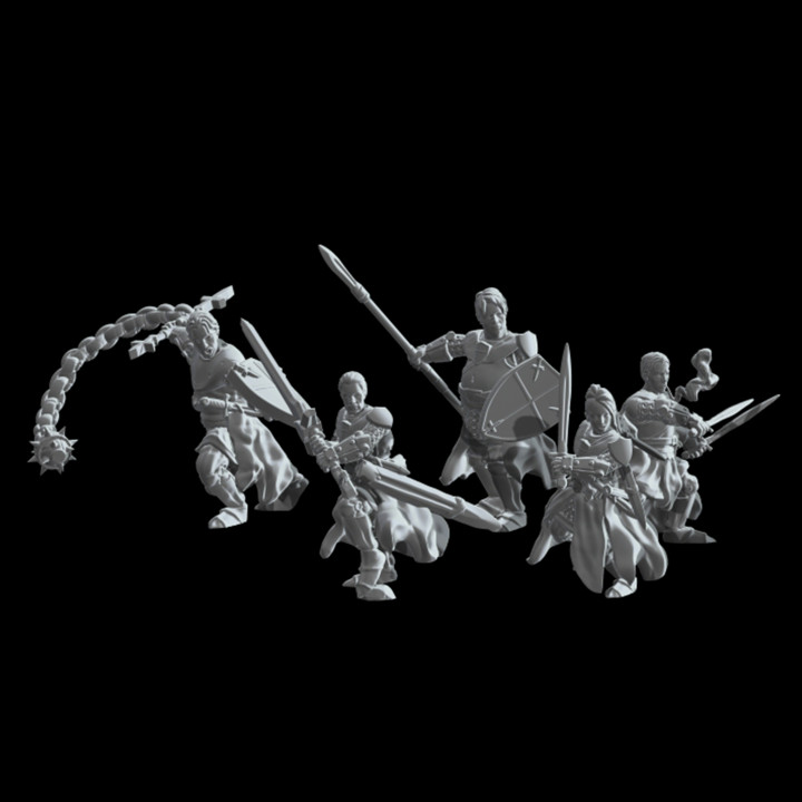 3D Printable Breton Heroes Set 2 by Sin's Miniatures