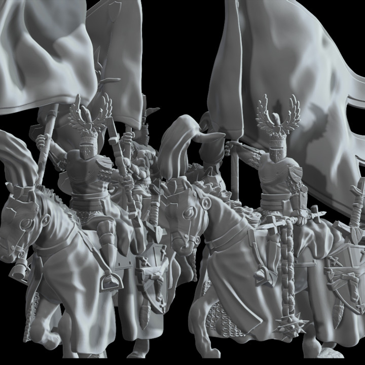 3D Printable Breton Heroes Set 2 by Sin's Miniatures