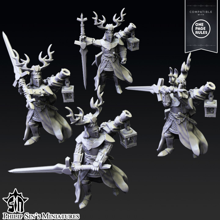 3D Printable Breton Heroes Set 2 by Sin's Miniatures