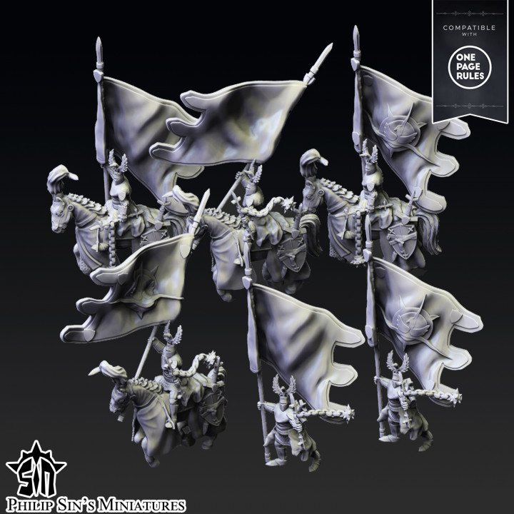 3D Printable Breton Heroes Set 2 by Sin's Miniatures