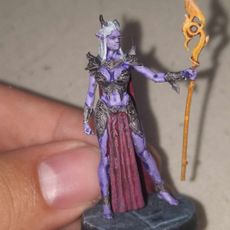 3D Printable Dark Elf Pose 1 by HoldMyMiniatures