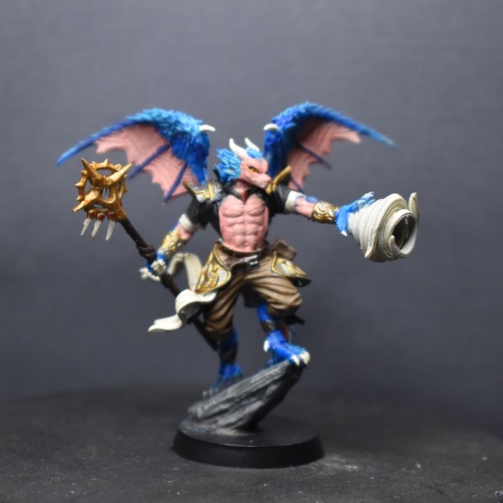 3D Print of Drekon Seer - Wizard by Pyxora