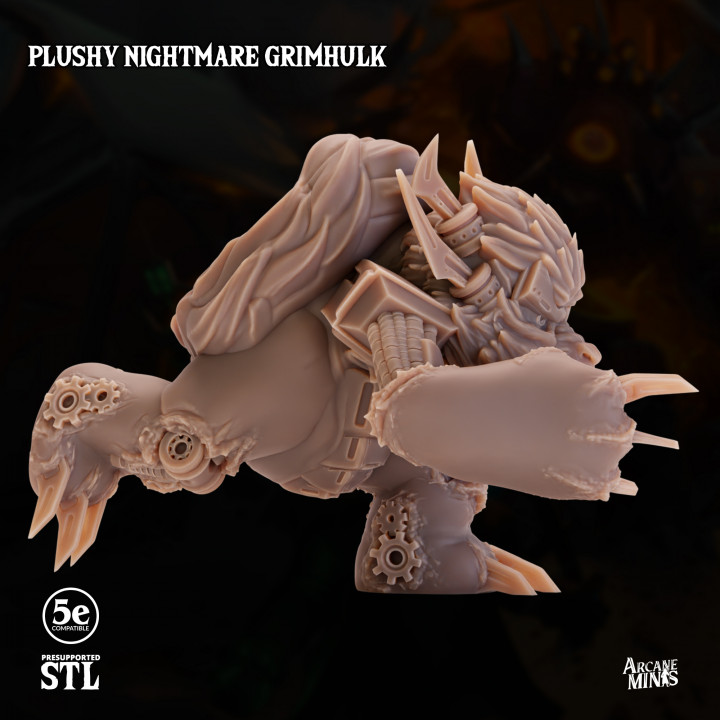 3D Printable Plushy Grimhulk + Mechanical Version by Sordane Publishing