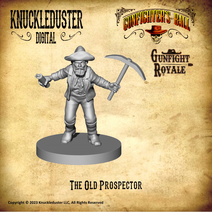 3D Printable The Old Prospector by Knuckleduster Digital