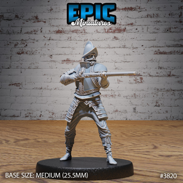 3D Printable Conquistador Shooting / New World Warrior / Noble Human ...