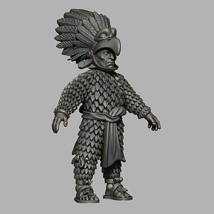 3D Printable Aztec Eagle Warriors by Wargames Atlantic