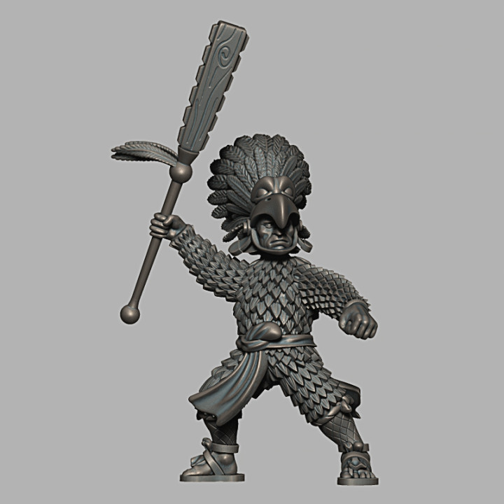 3D Printable Aztec Eagle Warriors by Wargames Atlantic