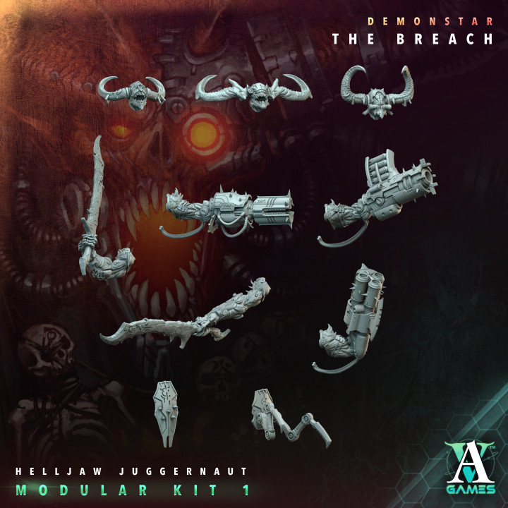 3D Printable Demonstar - The Breach - Bundle by Archvillain Games