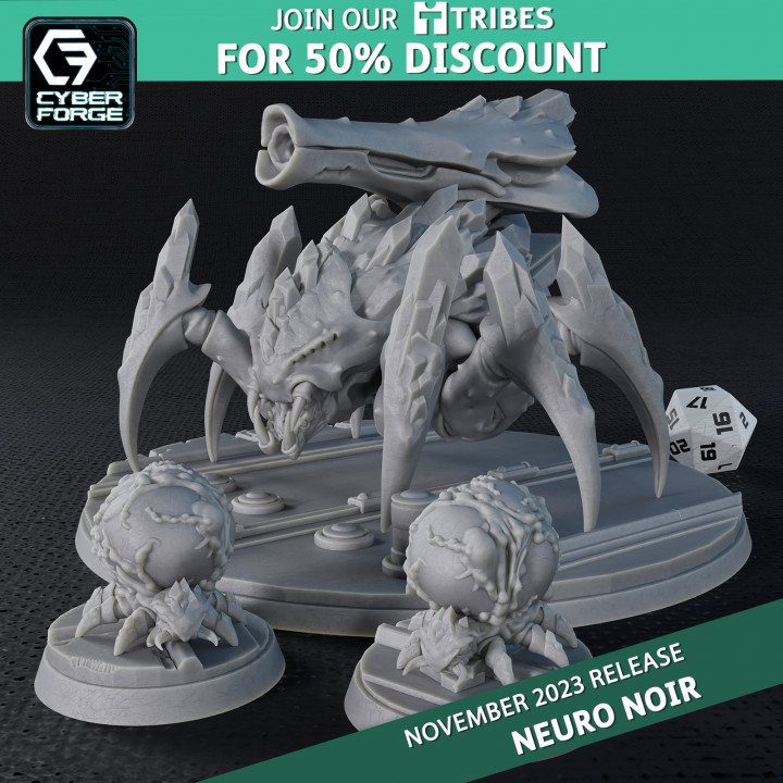 3D Printable Cyber Forge Neuro Noir Grim Realms Cryvores and mines by ...