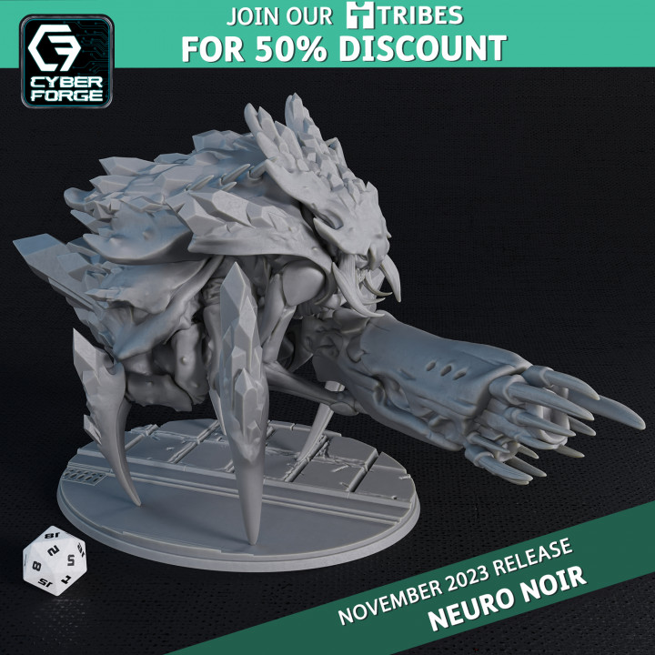 3D Printable Cyber Forge Neuro Noir Grim Realms Hive Queen by Titan ...
