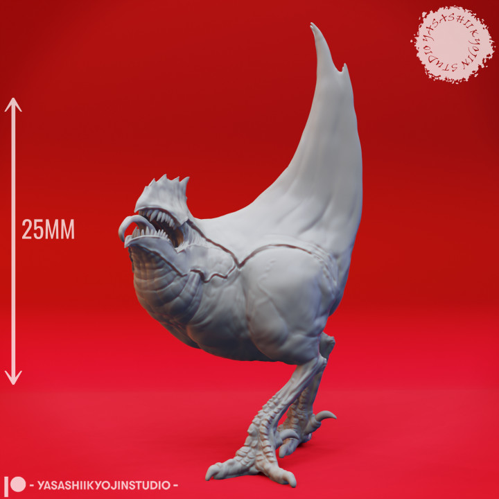 3D Printable Abyssal Rooster - Tabletop Miniature (Pre-Supported) by ...