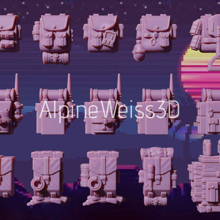 3D Printable IMPERIAL GUARD KITBASH BITS [UNSUPPORTED] by AlpineWeiss3D