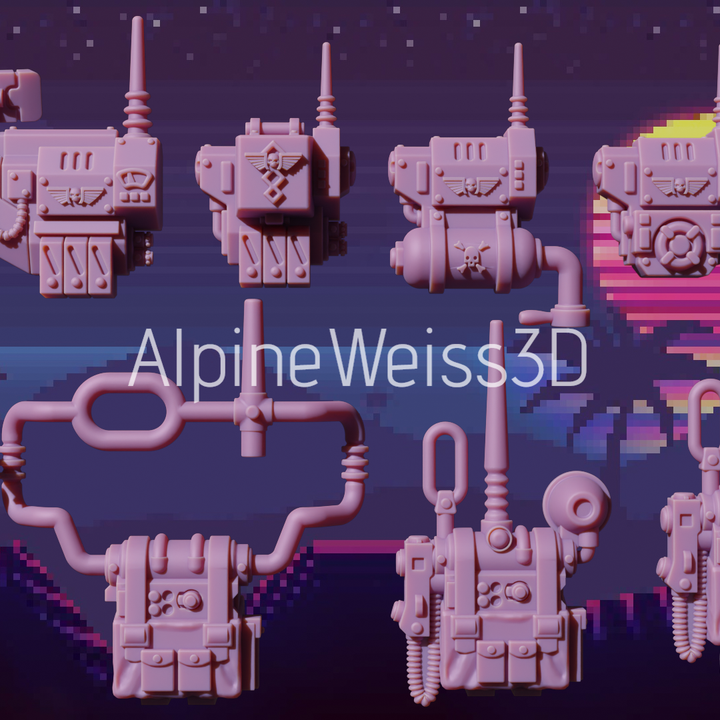3D Printable IMPERIAL GUARD KITBASH BITS [UNSUPPORTED] by AlpineWeiss3D