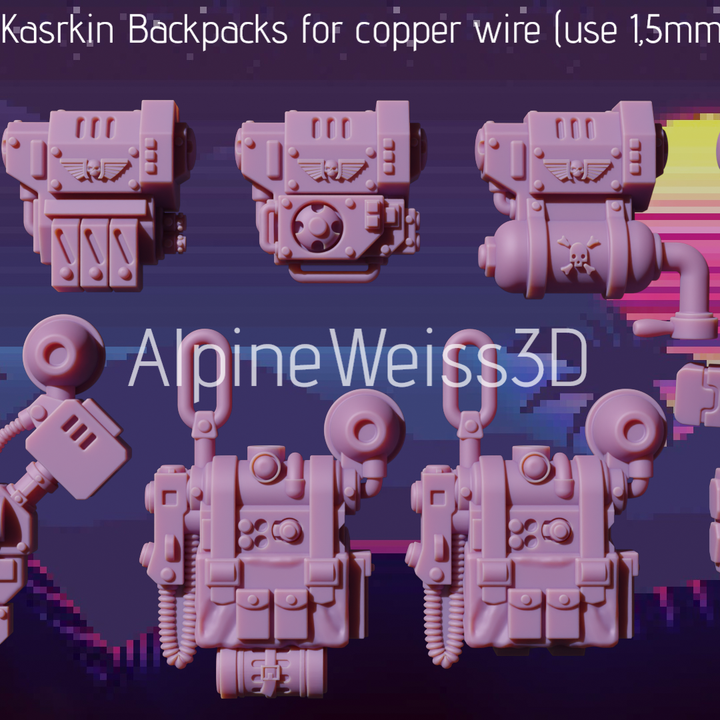 3D Printable IMPERIAL GUARD KITBASH BITS [UNSUPPORTED] by AlpineWeiss3D