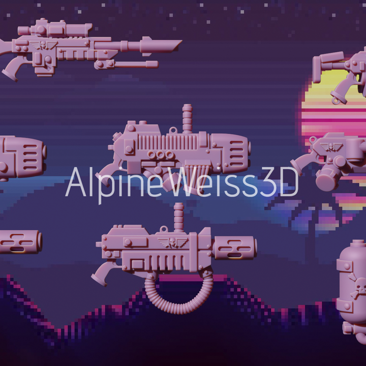 3D Printable IMPERIAL GUARD KITBASH BITS [UNSUPPORTED] by AlpineWeiss3D