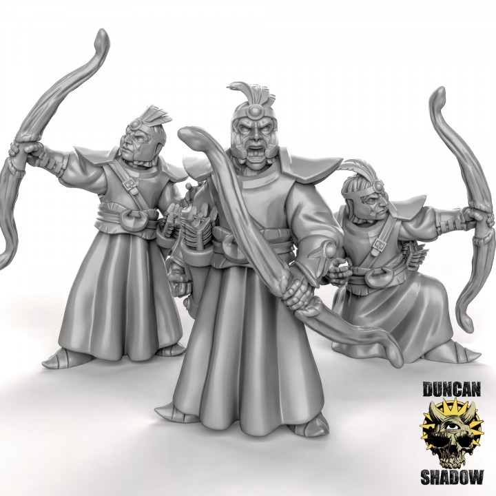 3D Printable High Elf Archers (pre supported) by Duncan Shadow