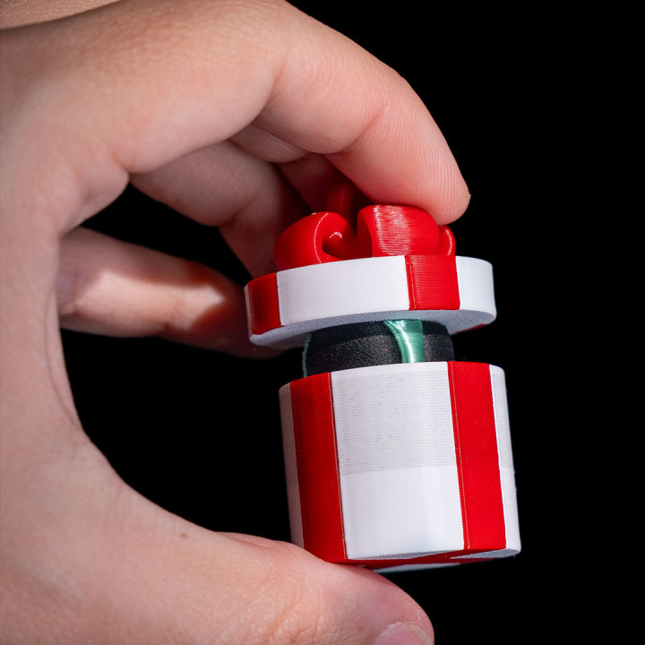 3D Printable Alien Surprise Fidget Keychain by Stlflix