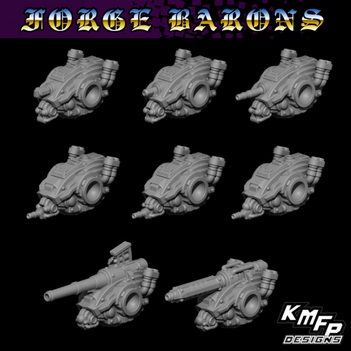 3D Printable Forge Barons - Scout Knight Weapon Upgrades 1 by KMFP Designs