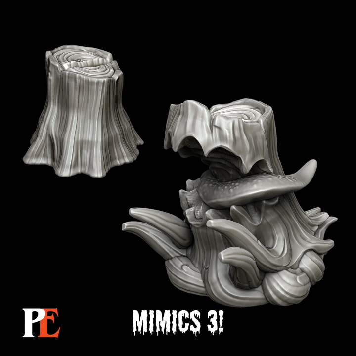 3D Printable Tree Stump Mimic by Printed Encounter