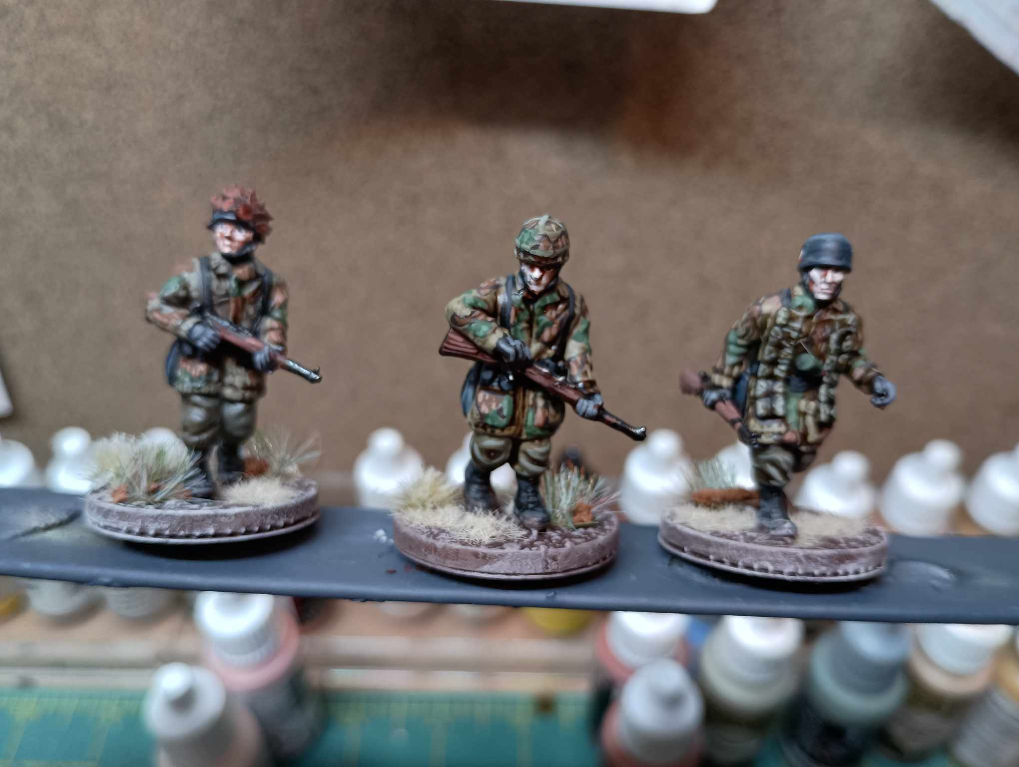 3D Printable 28mm German Fallschirmjager rifle team 1 by Colonel Muller