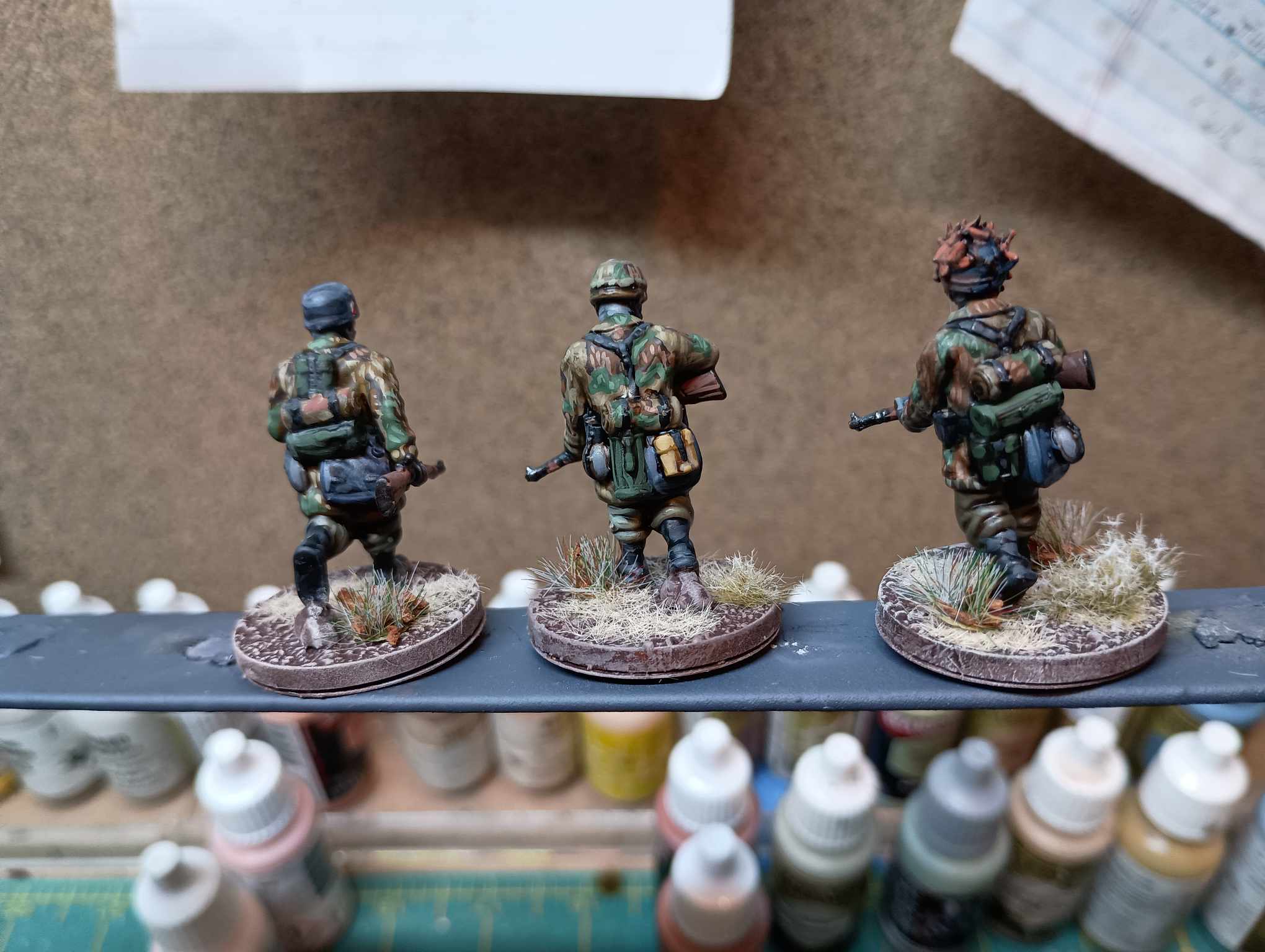 3D Printable 28mm German Fallschirmjager rifle team 1 by Colonel Muller