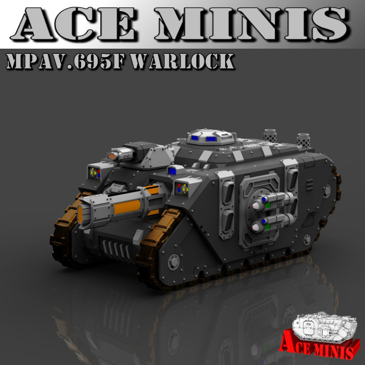 3D Printable MPAV 695f Morpheus Warlock MkIII by ACE Minis