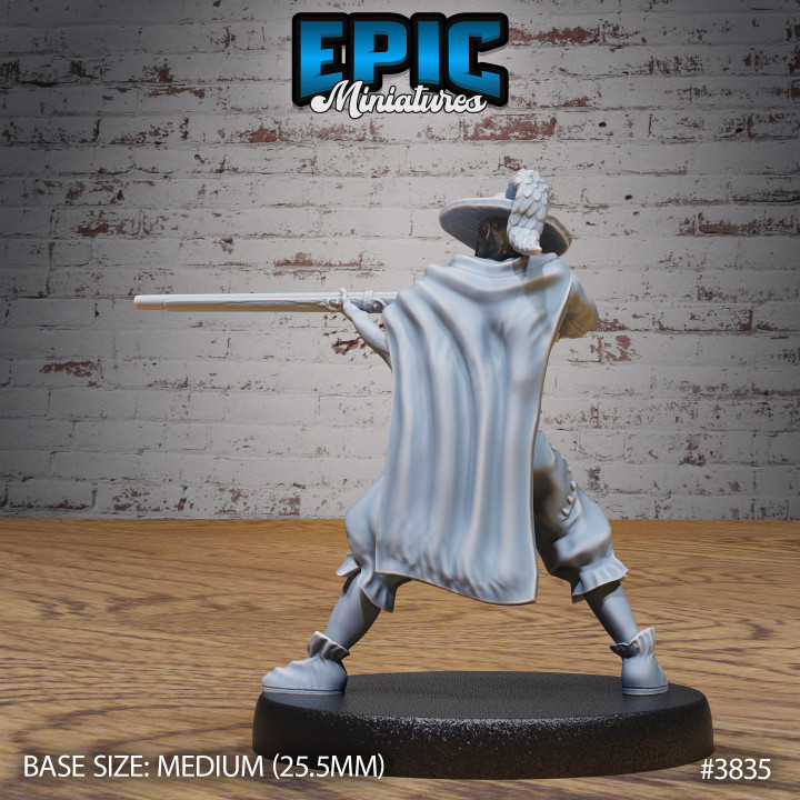 3D Printable Musketeer Adventurer Set / Fearless Warrior / Kings Guard ...