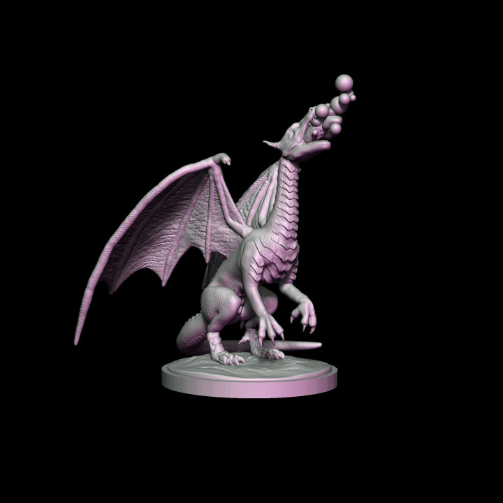 3D Printable Young Pink Dragon by Studio Fantasms