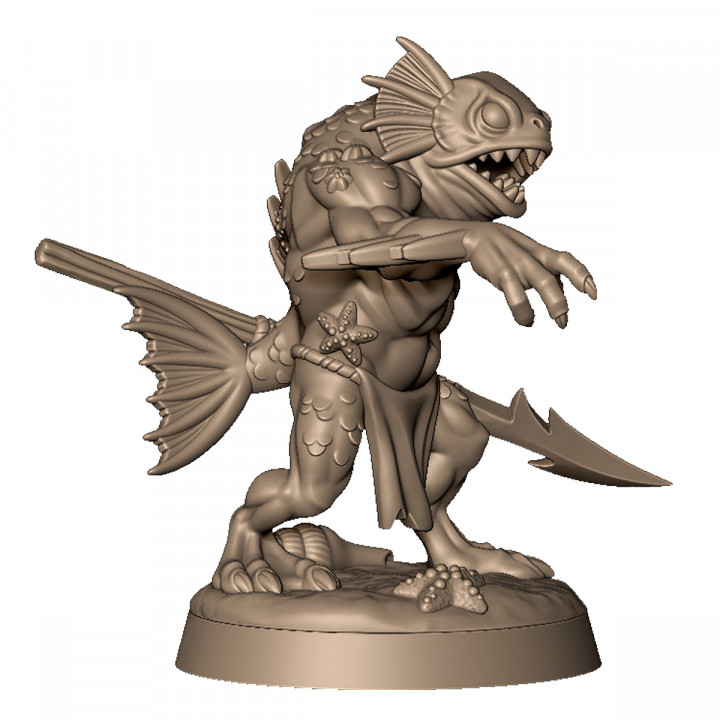 3D Printable Fishman by Willy Kao