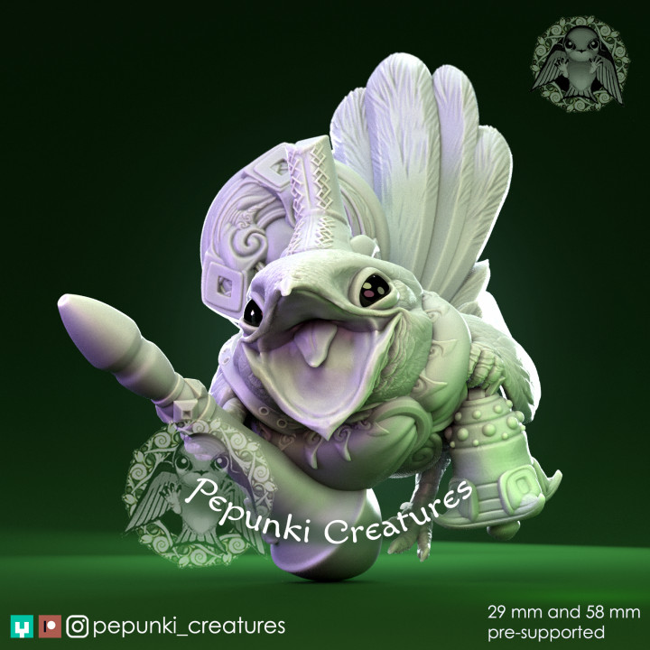 3D Printable Herald Nightjar Bird by Pepunki Creatures