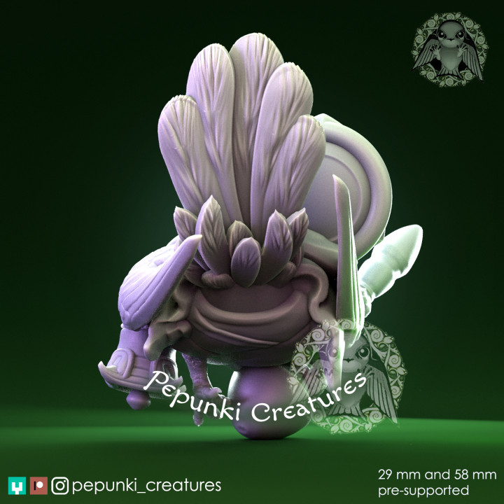 3D Printable Herald Nightjar Bird by Pepunki Creatures