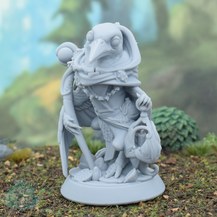 3D Print of Kingfisher Bird Druid by EmpireOfMinis