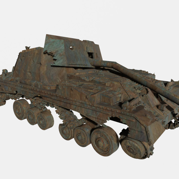 3D Printable Destroyed Archer SPG (UK, WW2) by Wargame3d