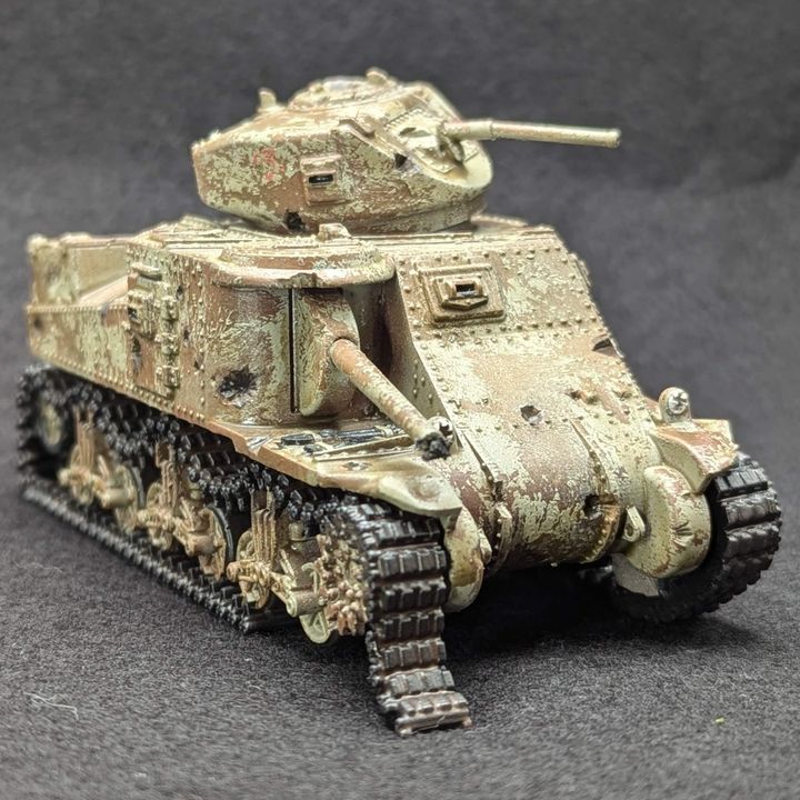 3D Printable Destroyed M3 Lee Medium Tank (US, WW2) by Wargame3d