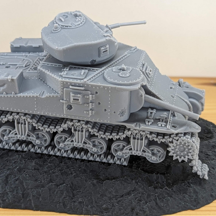 3D Printable Destroyed M3 Lee Medium Tank (US, WW2) by Wargame3d
