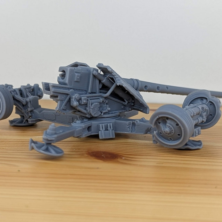 3D Printable Destroyed Pak 44 - 128mm anti-tank gun (Germany, WW2) by ...